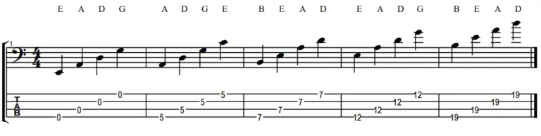 Bass Guitar Notes Chart (With Helpful Fretboard Photos) - BassOx